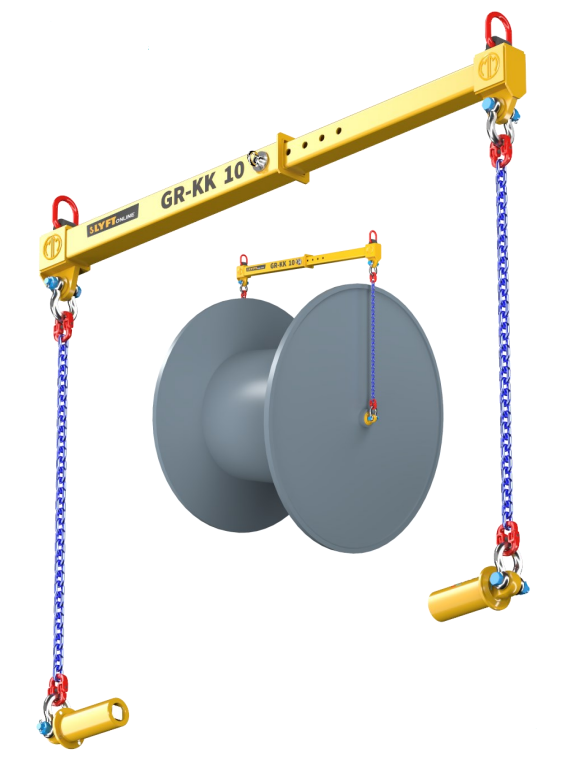 Justerbart lyftok för spolar och kabeltrummor / Maxlast: 10 ton ...