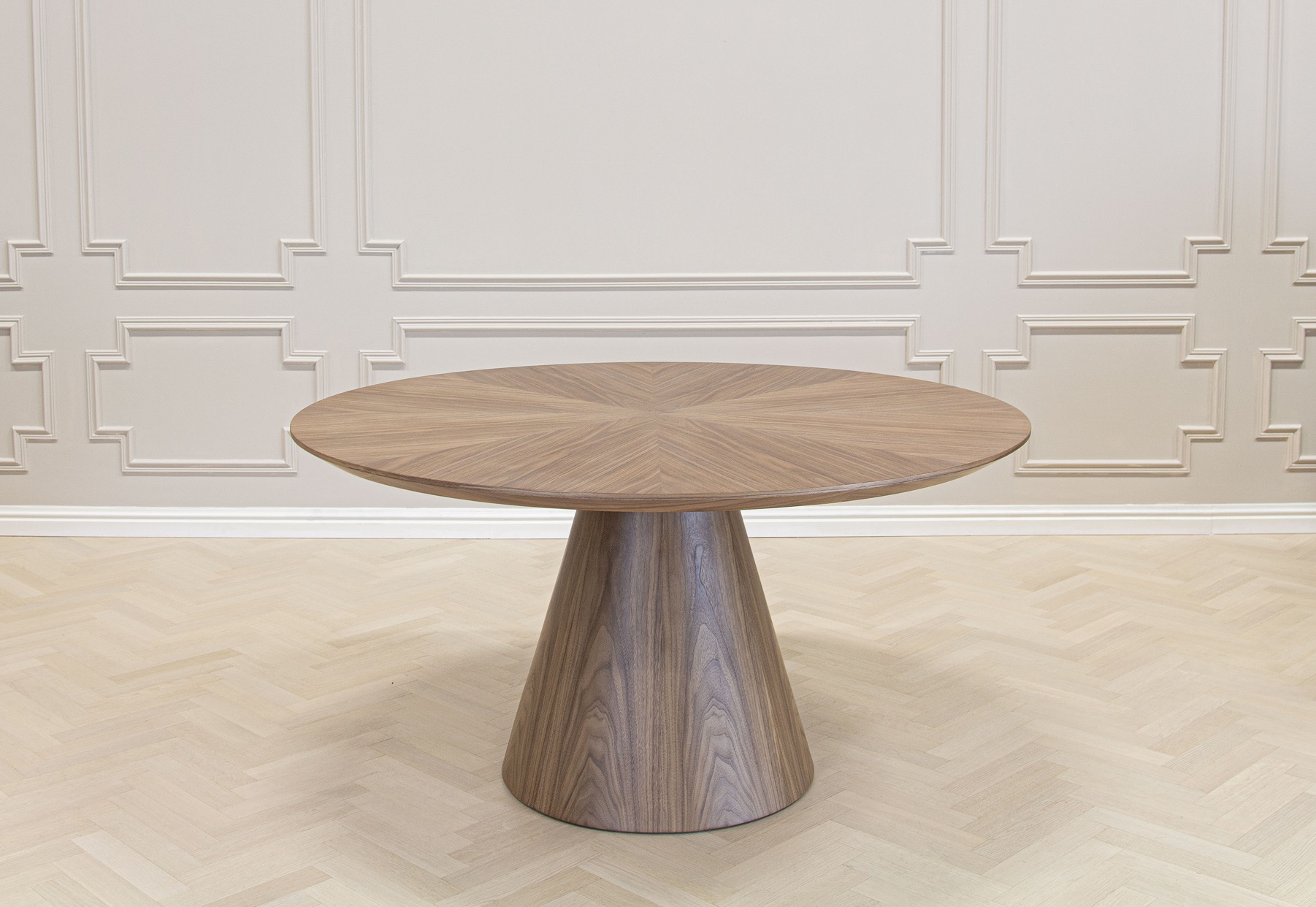 Runt matbord valnöt 130 cm - Schangtil Design