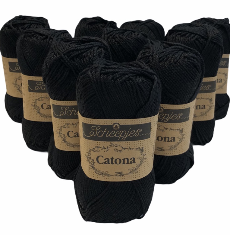 Catona Jet Black 110 - 10pack - GarnGott