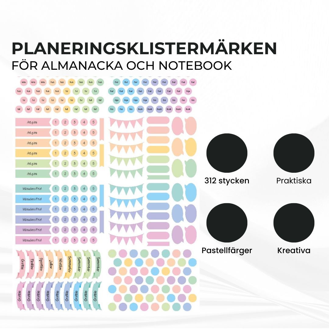 PLANNING STICKERS - Upplevas