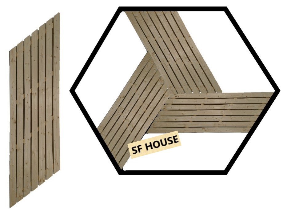 TRALLGOLV 6-kant - SF HOUSE