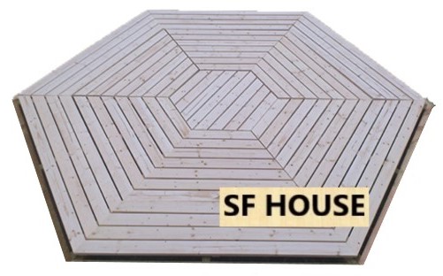 TRALLGOLV 6-kant - SF HOUSE