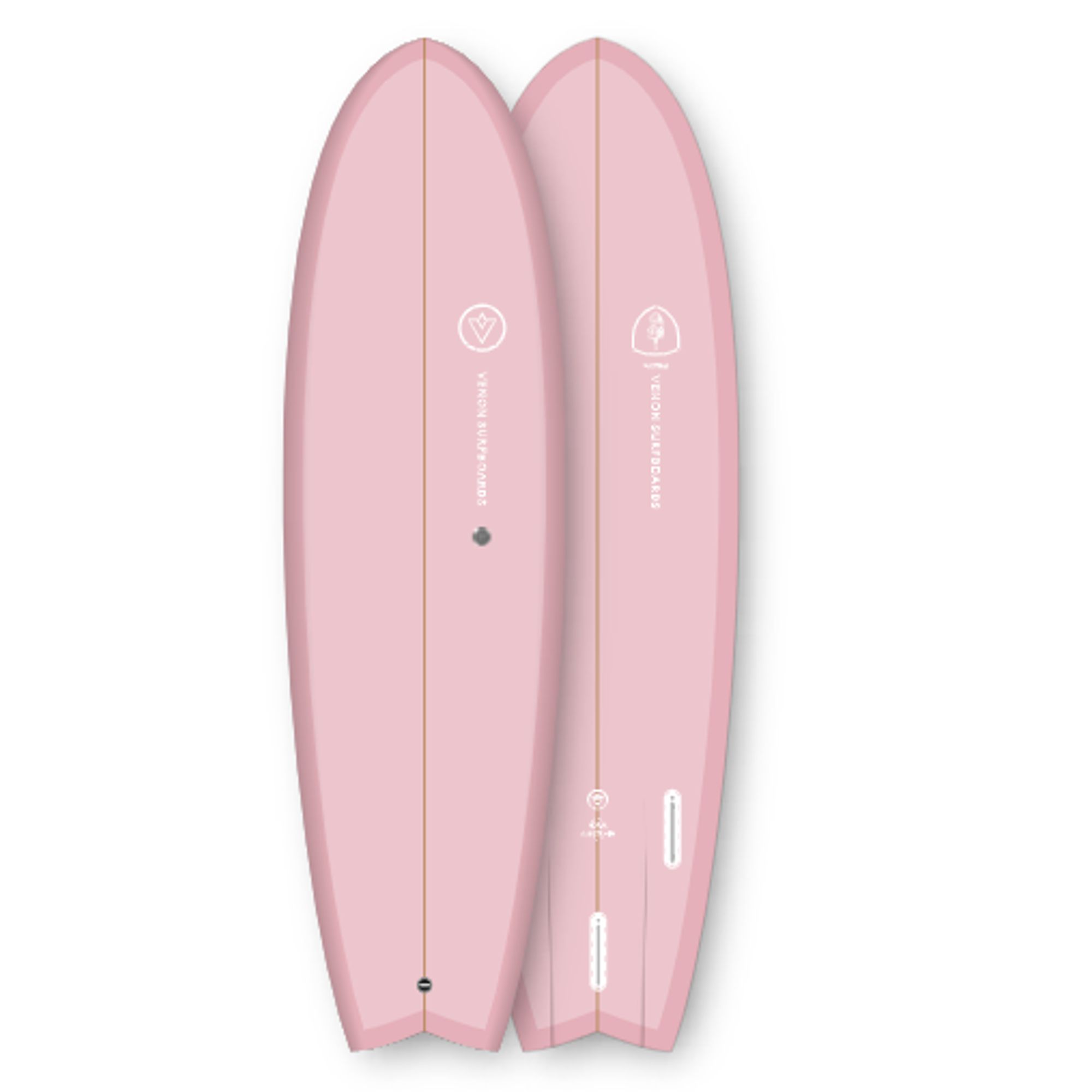 Surfboard VENON 6.10 Spectre Fish Pink - www.boardclub.se