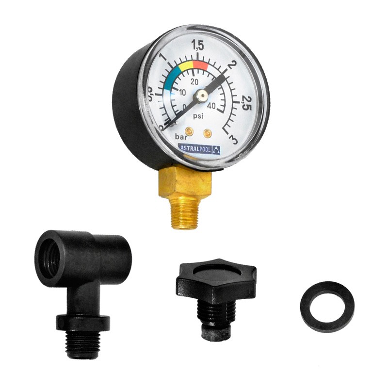 Astral manometer-kit sidomonterat - Poolfolket