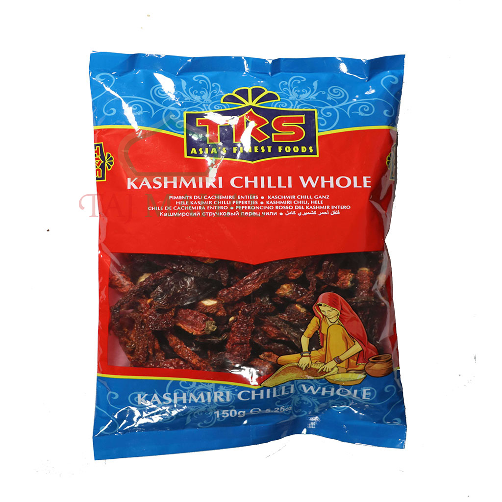 TRS Kashmiri Chilli Whole 150g - Taj Mahal Livs
