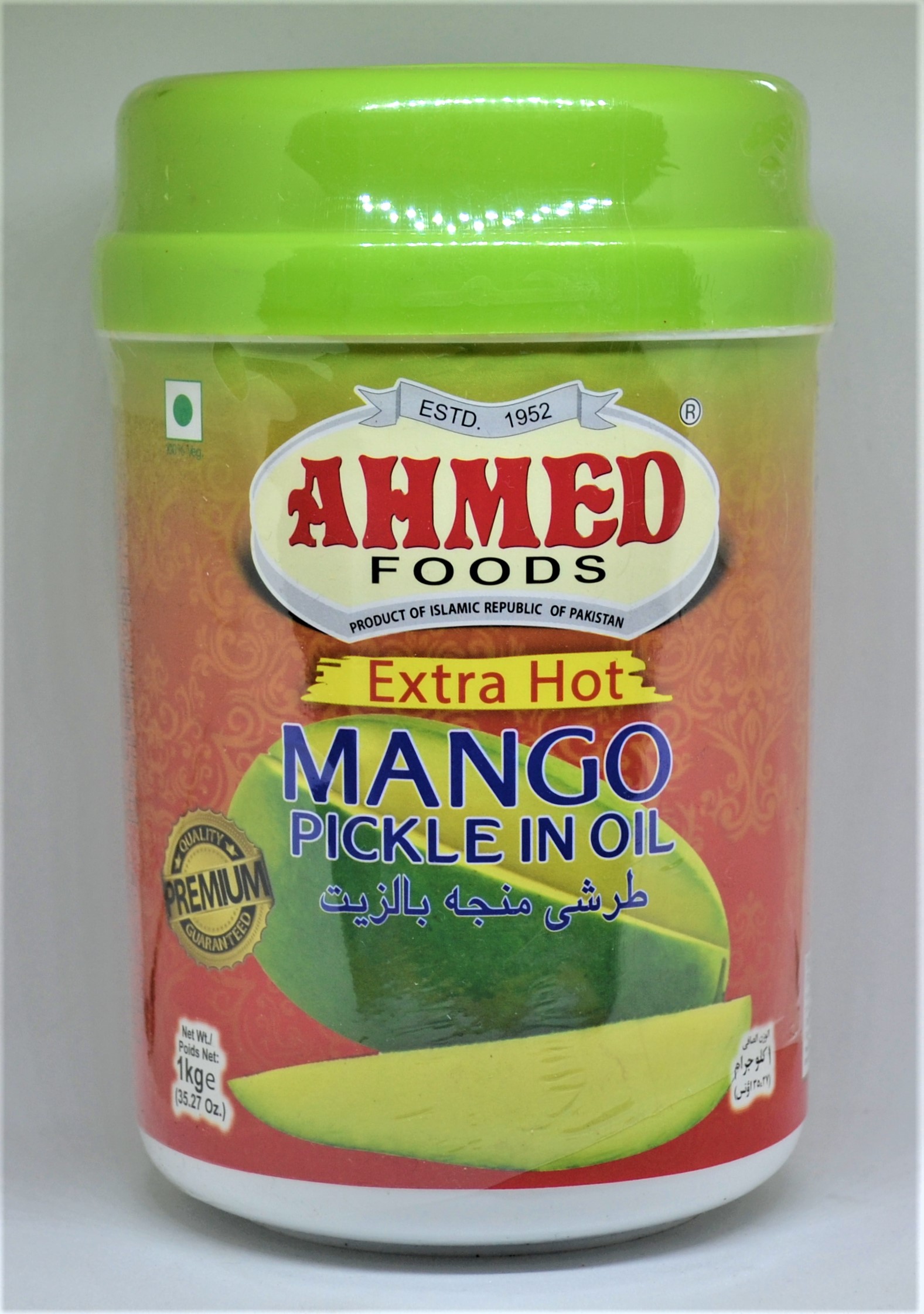 AHMED Extra Hot Mango Pickle In Oil 1kg - Taj Mahal Livs