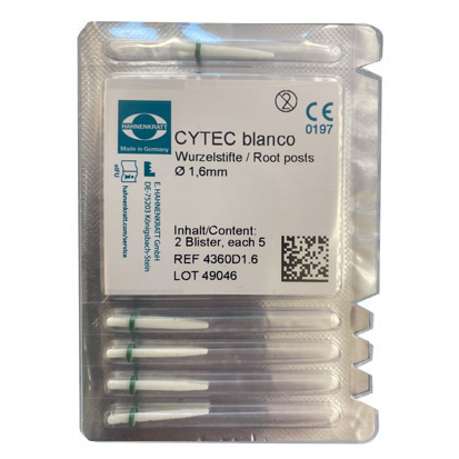 klardent.se - Hahnenkratt, Cytec blanco® Glasfiberstift Grön 1,6mm, 5st.