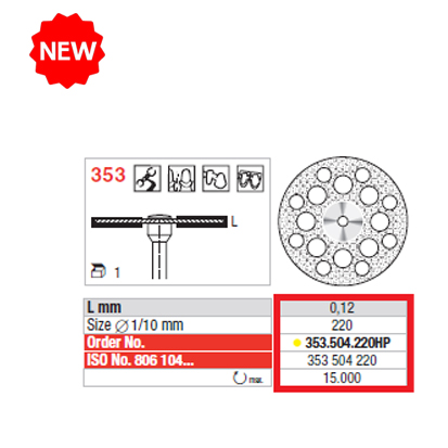 klardent.se - Edenta® Diamond Disc, Doubble Side Super fine, 22mm