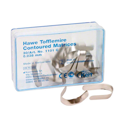 klardent.se - Hawe Titanium Matrices Tofflemire 0,05 mm, 30 st