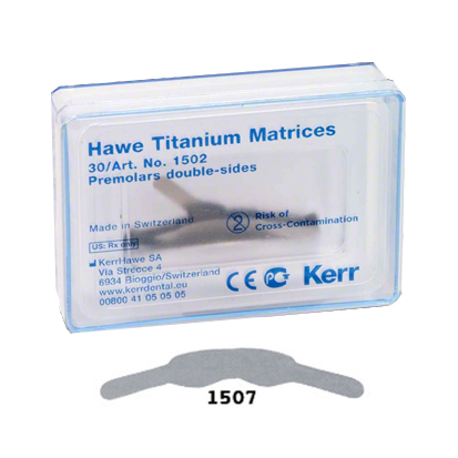 klardent.se - Hawe Titanium Matrices Molar Dubbel, 30 st.