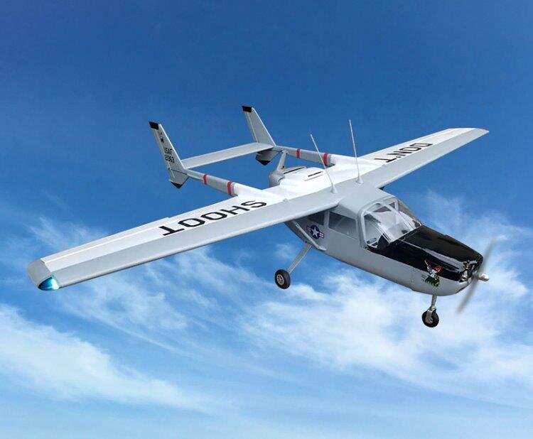 Seagull Cessna O-A2 Skymaster Military 1950mm .36-.46 ARF - HAB