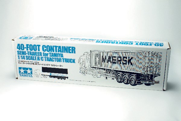 TAMIYA 40FT MAERSK CONTAINER M. SEMI TRAILER KIT 1:14 - HAB