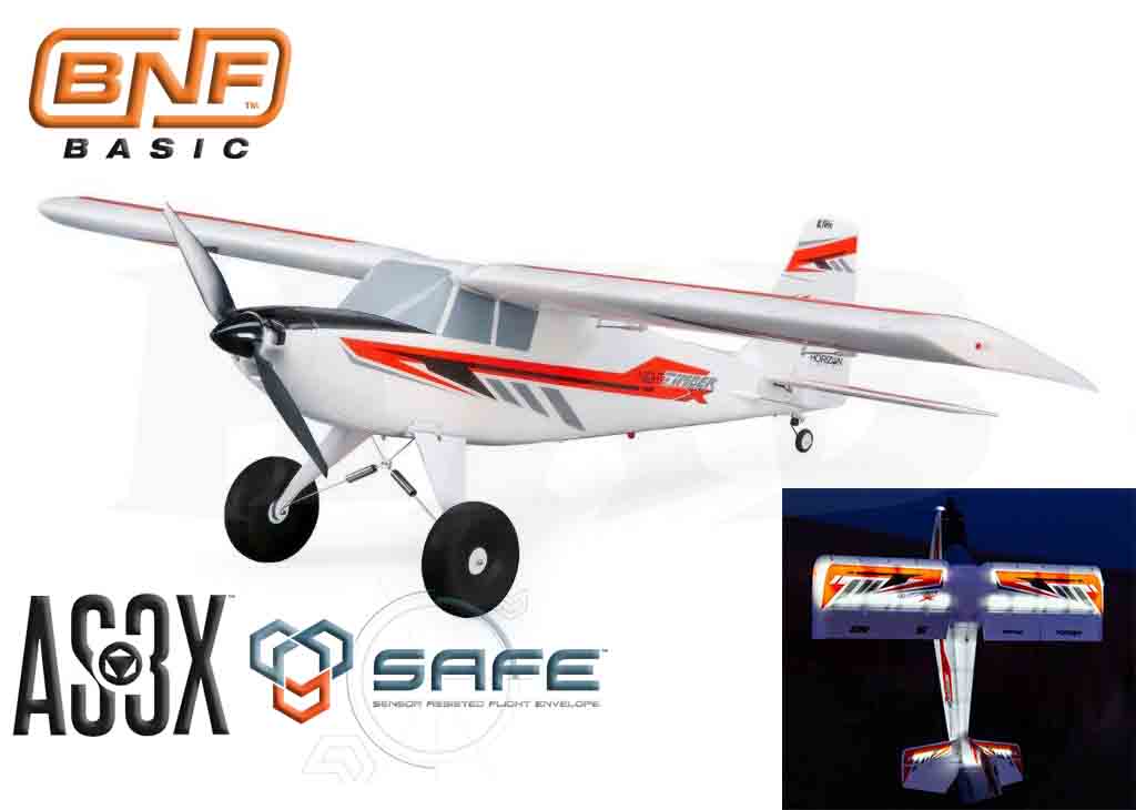 Night Timber X 1.2M BNF Basic w/AS3X & SAFE Select - HAB