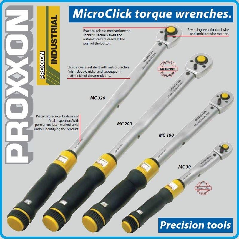 Proxxon MICRO-CLICK MC 200. MOMENTNYCKEL 40-200 Nm - HAB