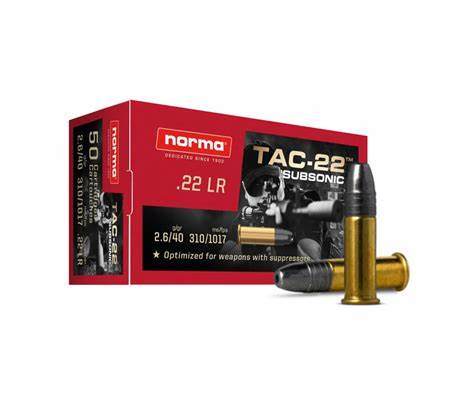 Norma TAC-22 .22lr Subsonic - Jakt & Sportskyttekompaniet AB
