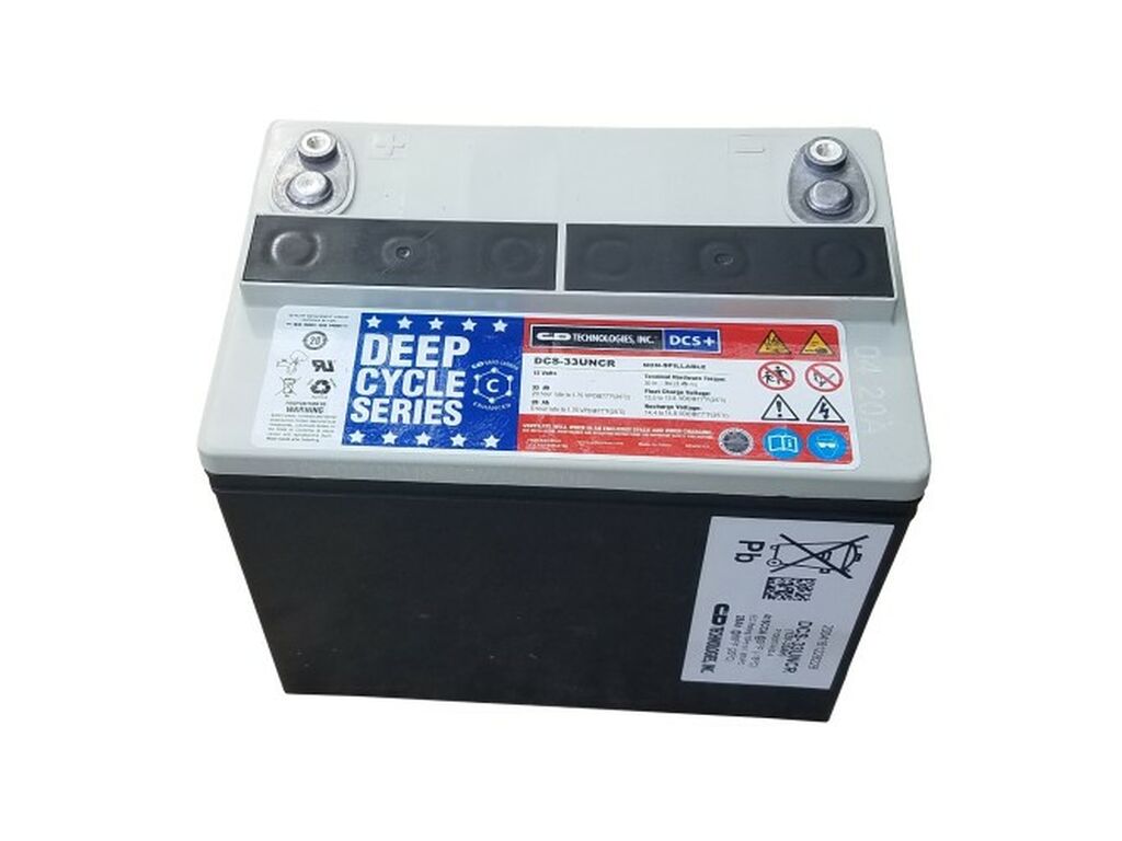C&D DC8-33UNCR Tesla 12v 33Ah AGM - Etronix Group International AB