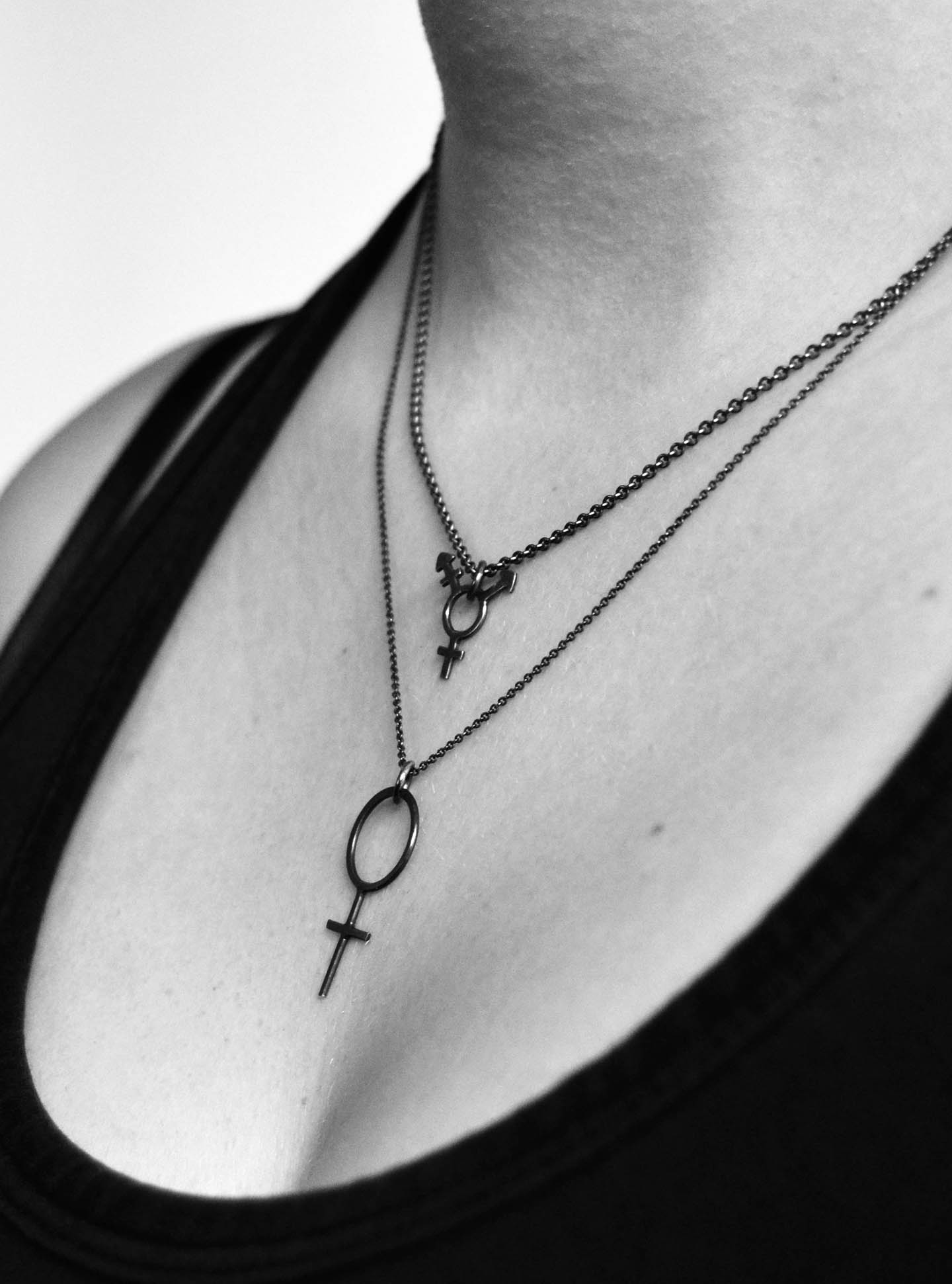 Trans Symbols in Silver & Gold | Feministsmith