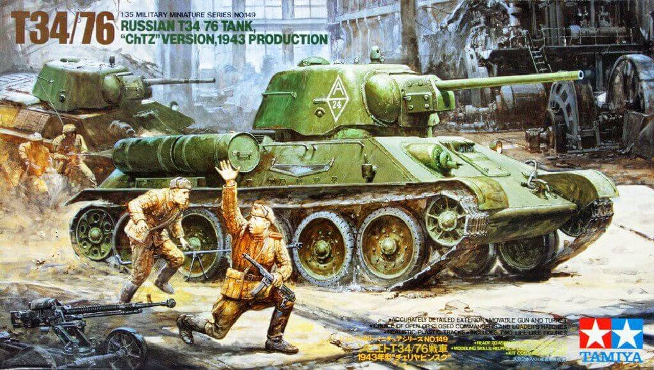 GL Modellbilar AB - T34-76 Soviet Medium Tank 1:35 Tamiya