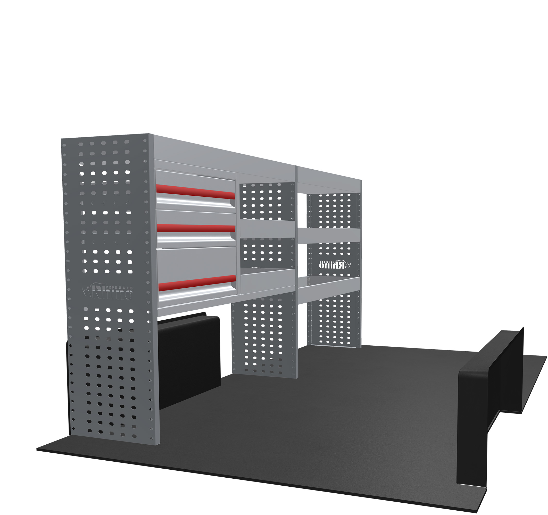 MR4 Fahrzeugeinrichtung Regale und Schubladen Ford Transit Custom 2013-2023 - Rhino Products ...