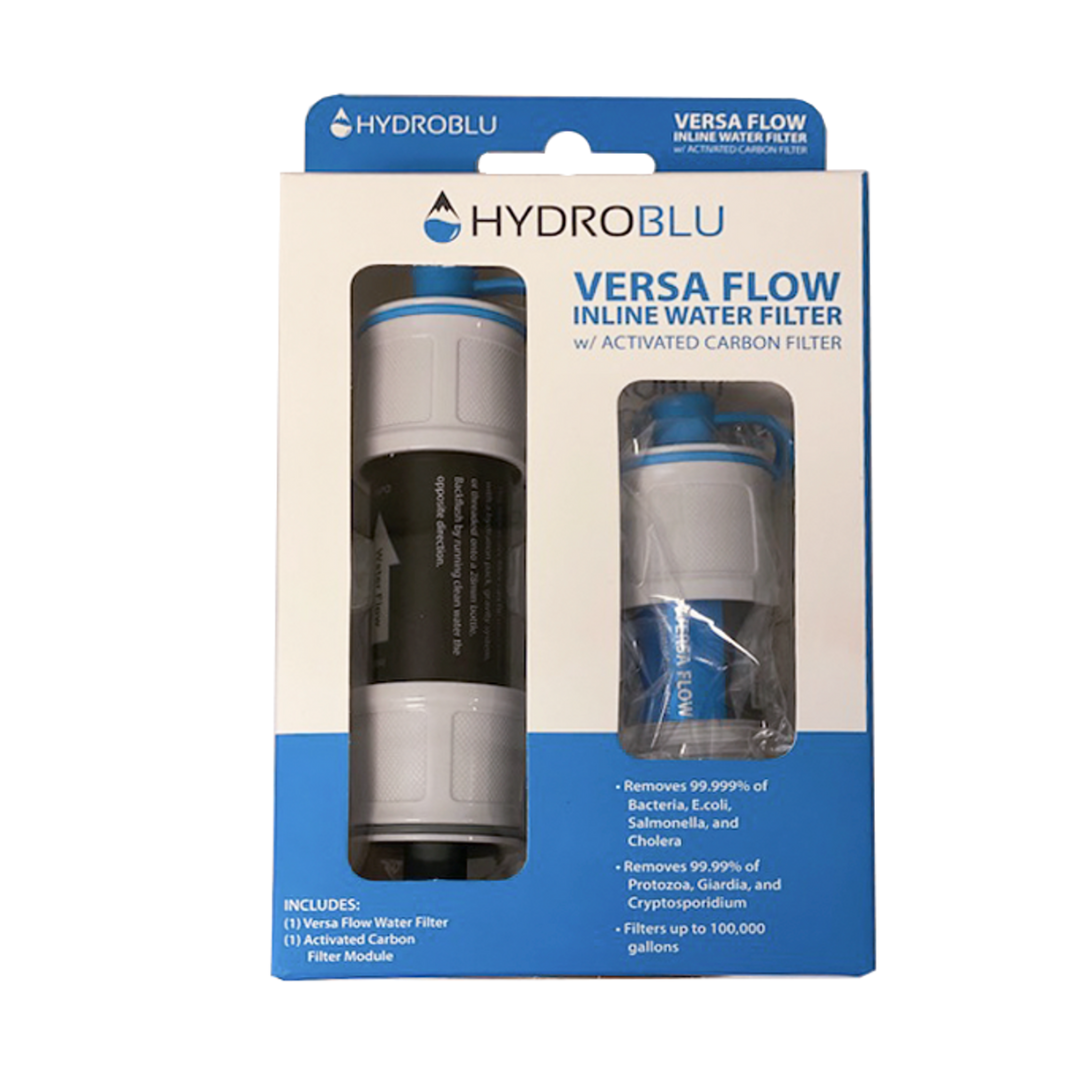 HydroBlu VersaFlow with Activated Carbon Filter - Backpackinglight.se