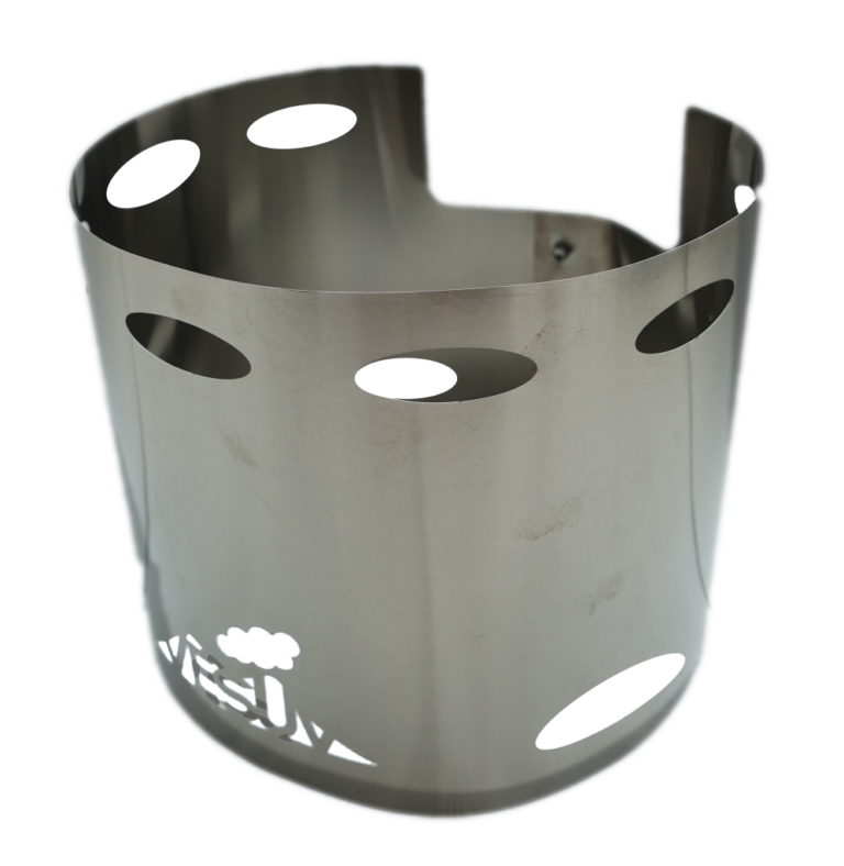 Vesuv Outdoor Titanium Windshield for 1,3L pot - Backpackinglight.dk