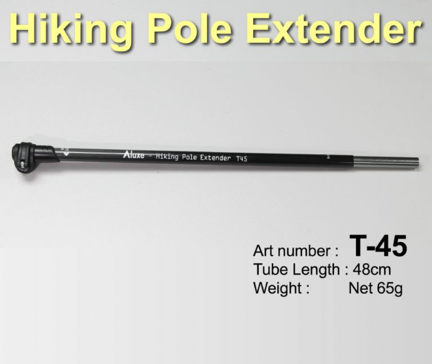 Luxe Outdoor - Pole Tube Extender (T-45) - Backpackinglight.dk