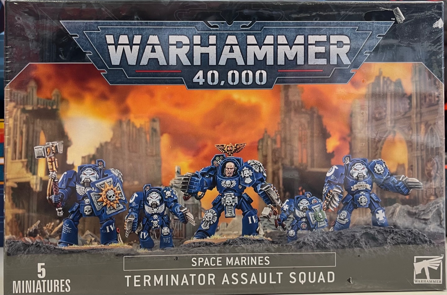 Warhammer 48-34 Space Marines: Terminator Assault Squad - Robbis Hobby Shop