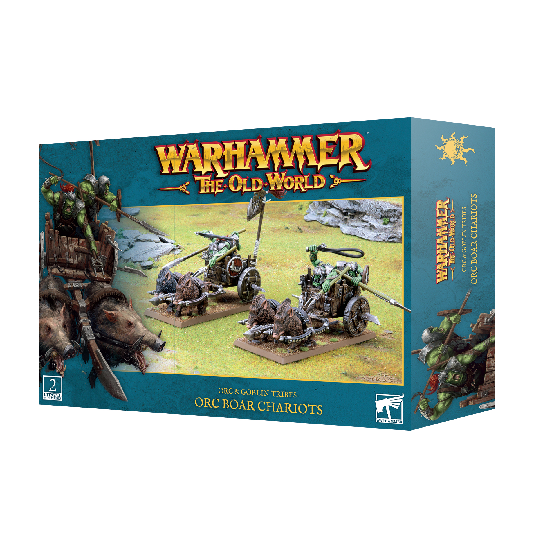 Warhammer 09-07 The Old World: Orcs and Goblins: Orc Boar Chariots ...