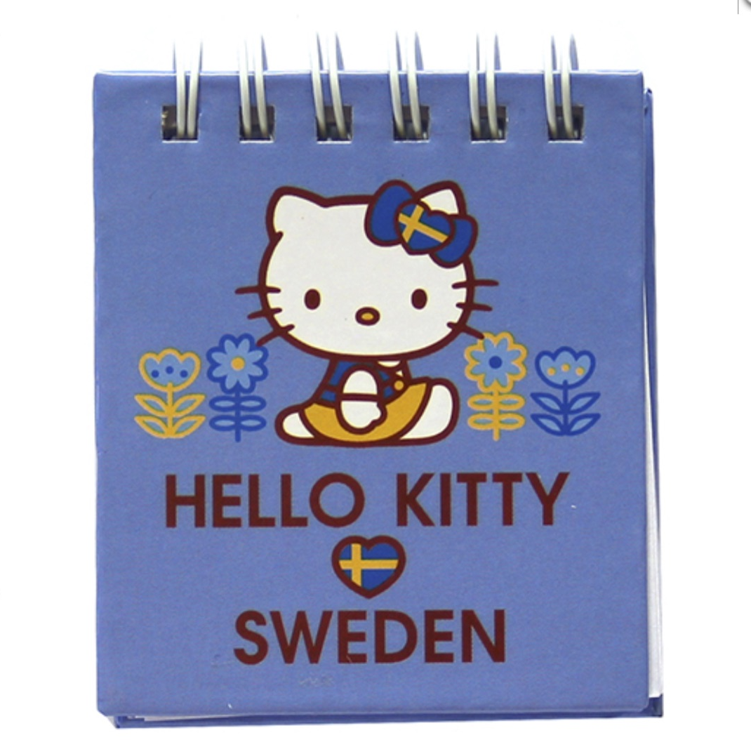 Spiralblock Magnet Hello Kitty Sweden - Sverigedräkter