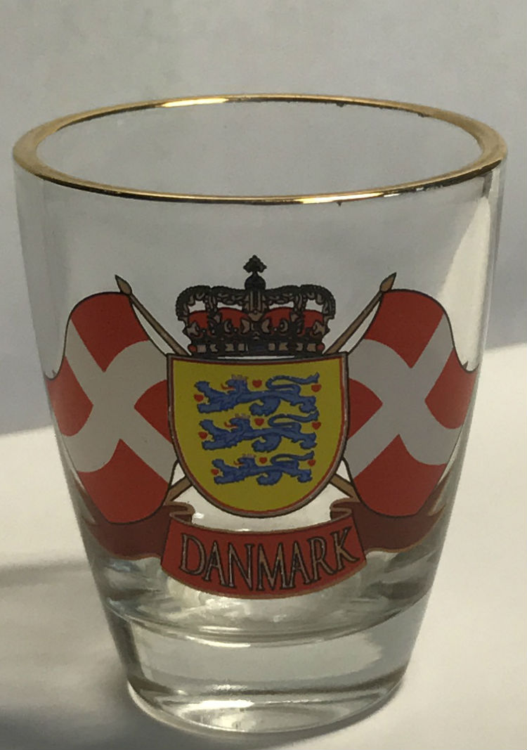 Snapsglas Norden Flaggor - Sverigedräkter