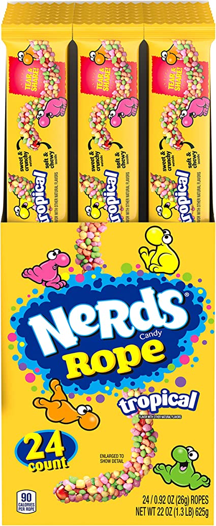 Nerds Rope - Tropical 24 x 26g - Dulces