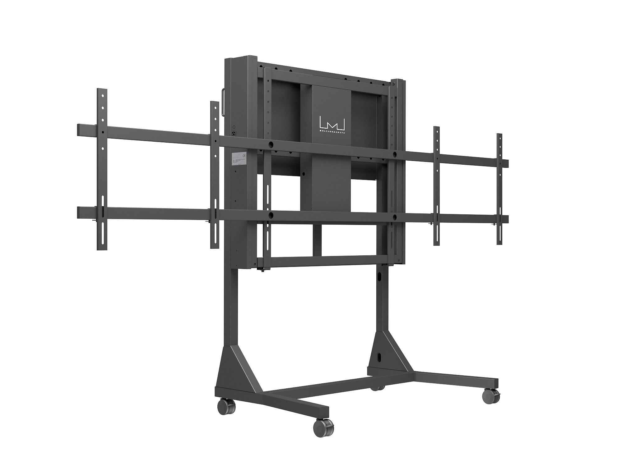 M Motorized Floorstand Pro Dual Screen Black SD - Multibrackets