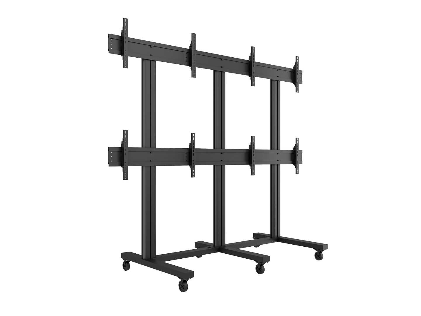 M Public Video Wall Stand 4-Screens 65-75" Black - Multibrackets