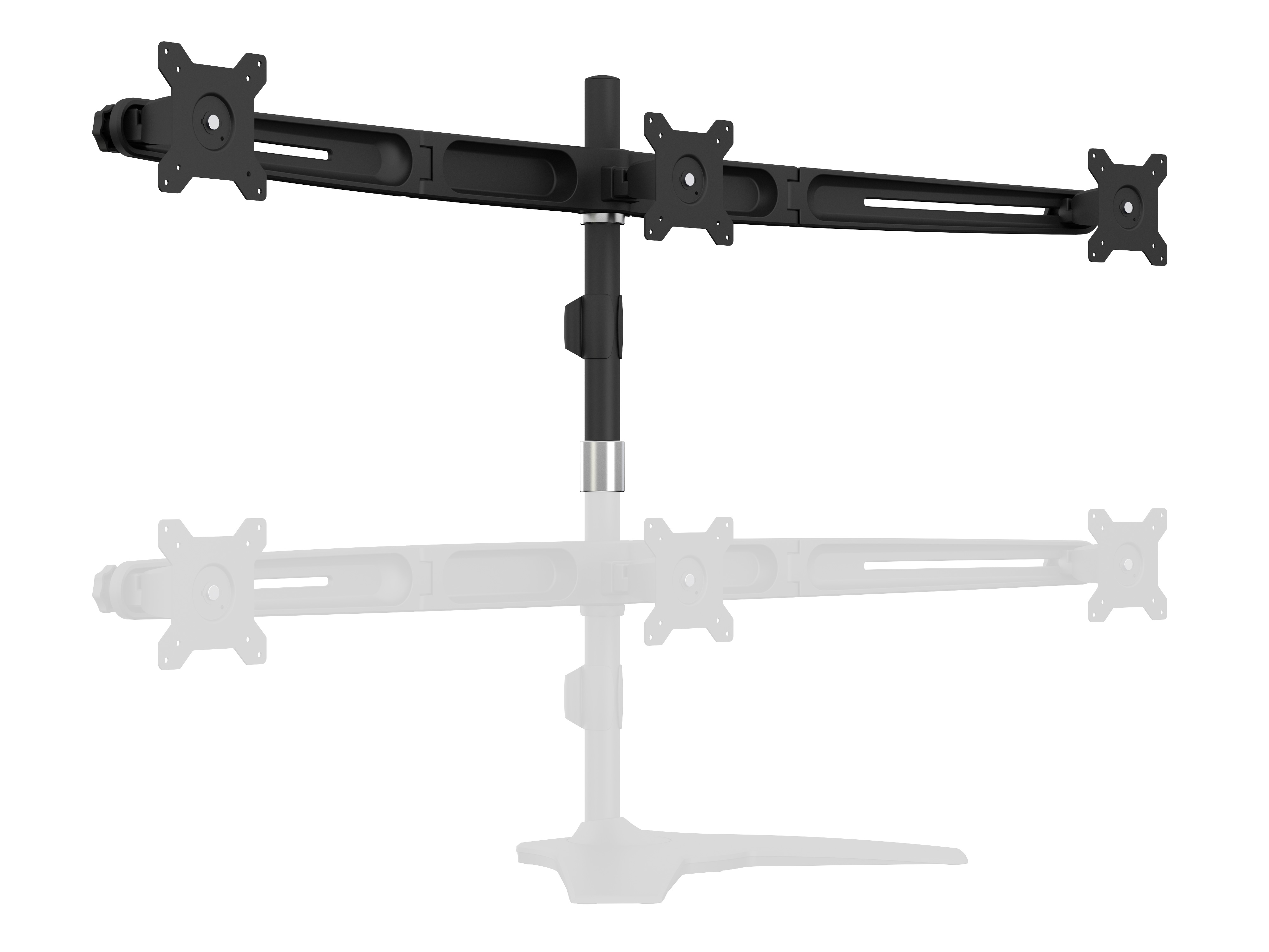 M VESA Desktopmount Triple Stand 15"-24" Expansion Kit - Multibrackets