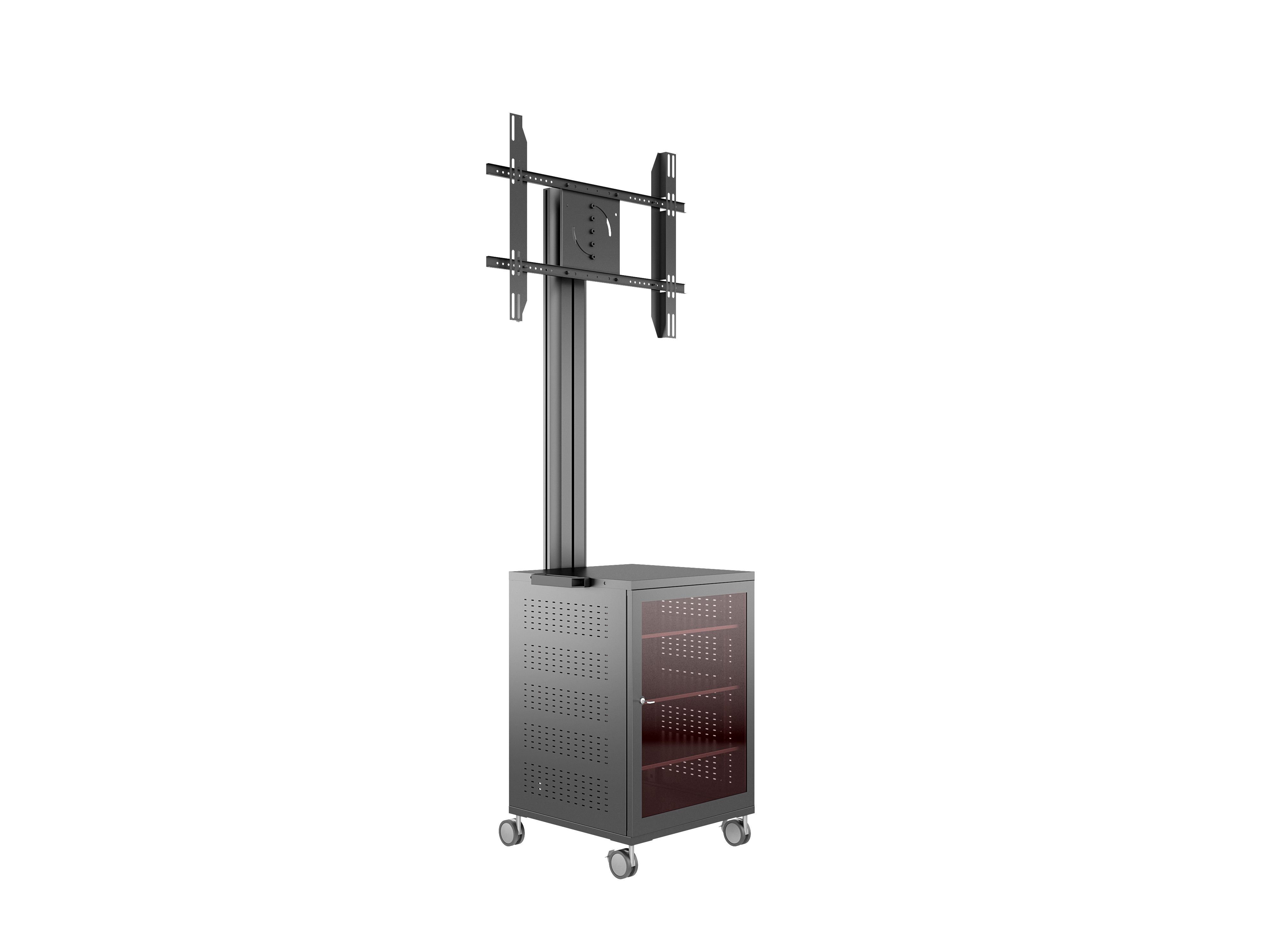 M Public Display Stand 180 Single MediaBox4 Black - Multibrackets