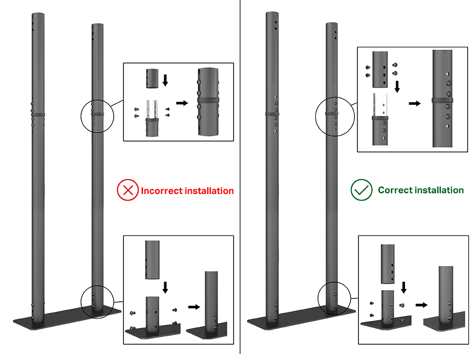 M Pro Series - Internal Pole Joiner - Multibrackets