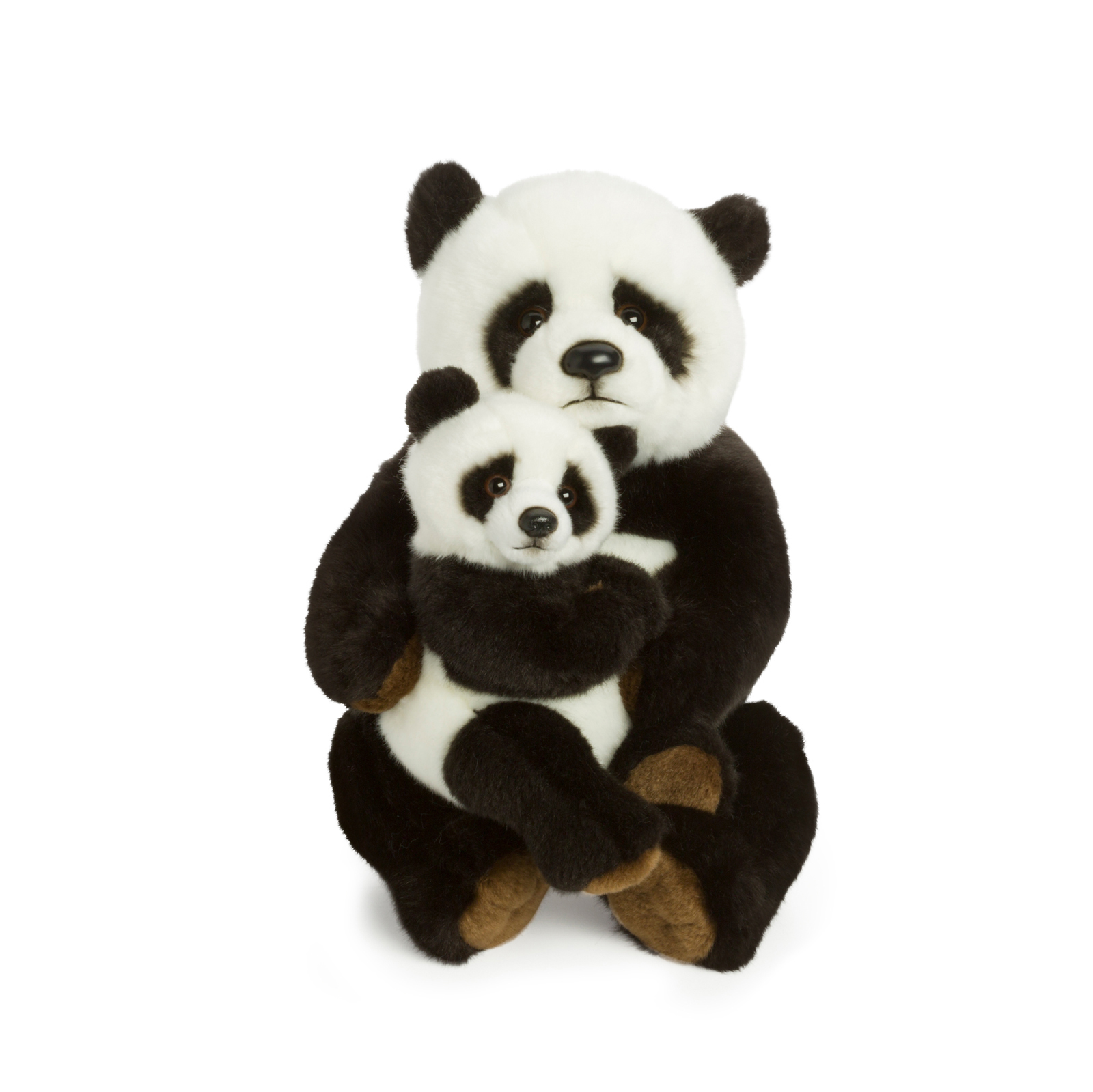 WWF Plush - Panda Mother & Child, 28 cm - Kalikå
