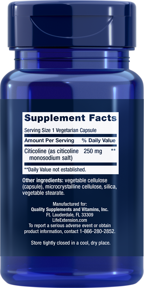 CDP-Choline Caps, 250 mg 60 vegetariska kapslar - Kring Hälsa