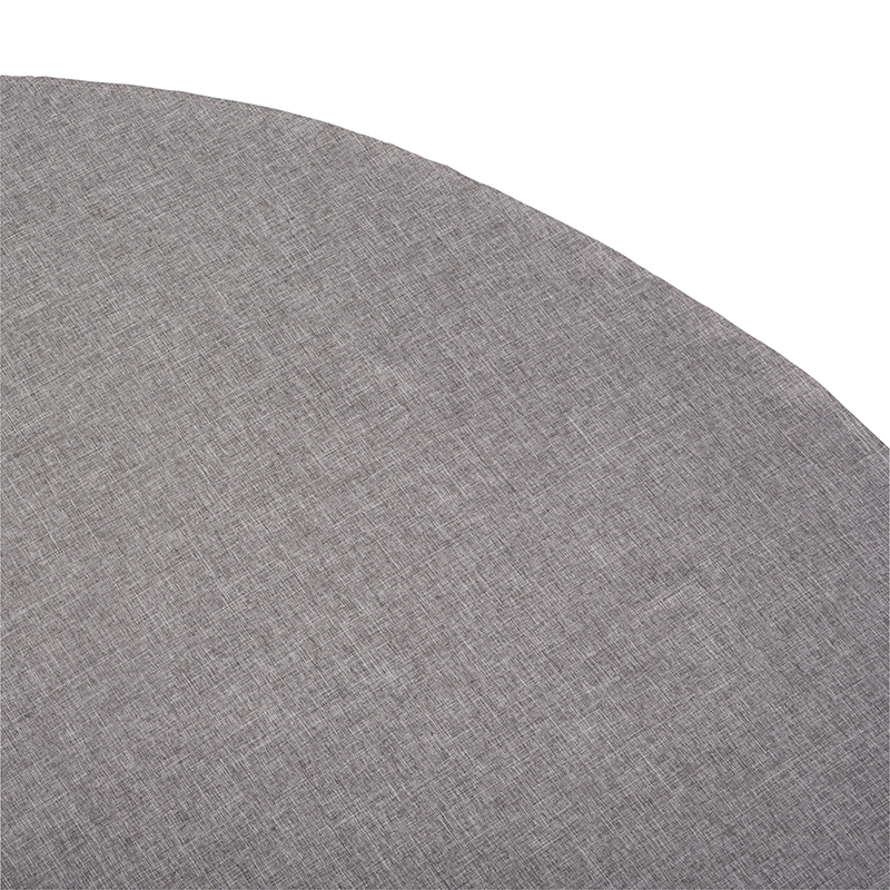 Rund duk strykfri beige 185 cm i diameter - Hemtextil.se
