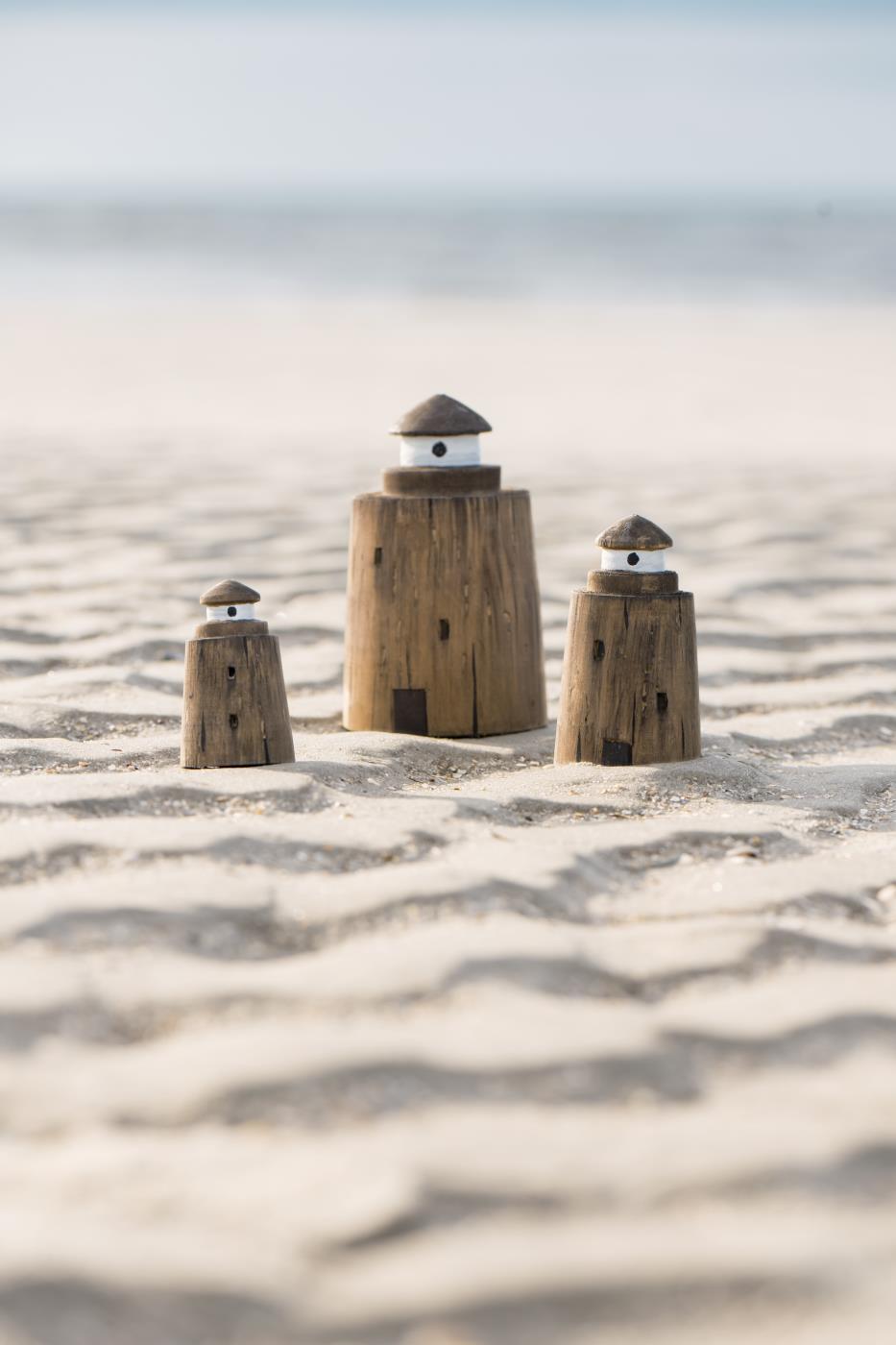 Litet fyrtorn i trä - Bloomingshop.se