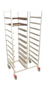 Brickvagn Café Aluminium Dubbel - 36x28 - Serveringsbricka.com