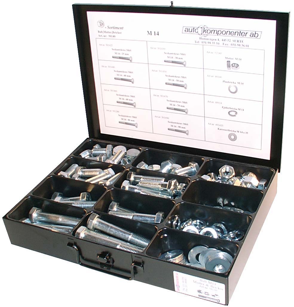 Bult, mutter och brickor M14 - Interservice AB