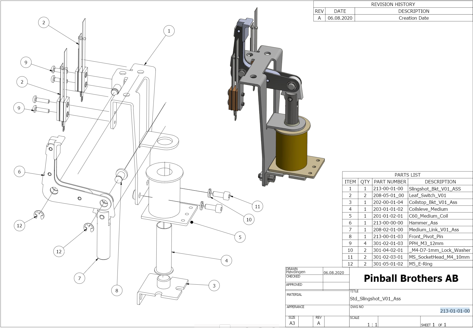 Slingshot Assembly - Pinball Brothers - Pinball Shop