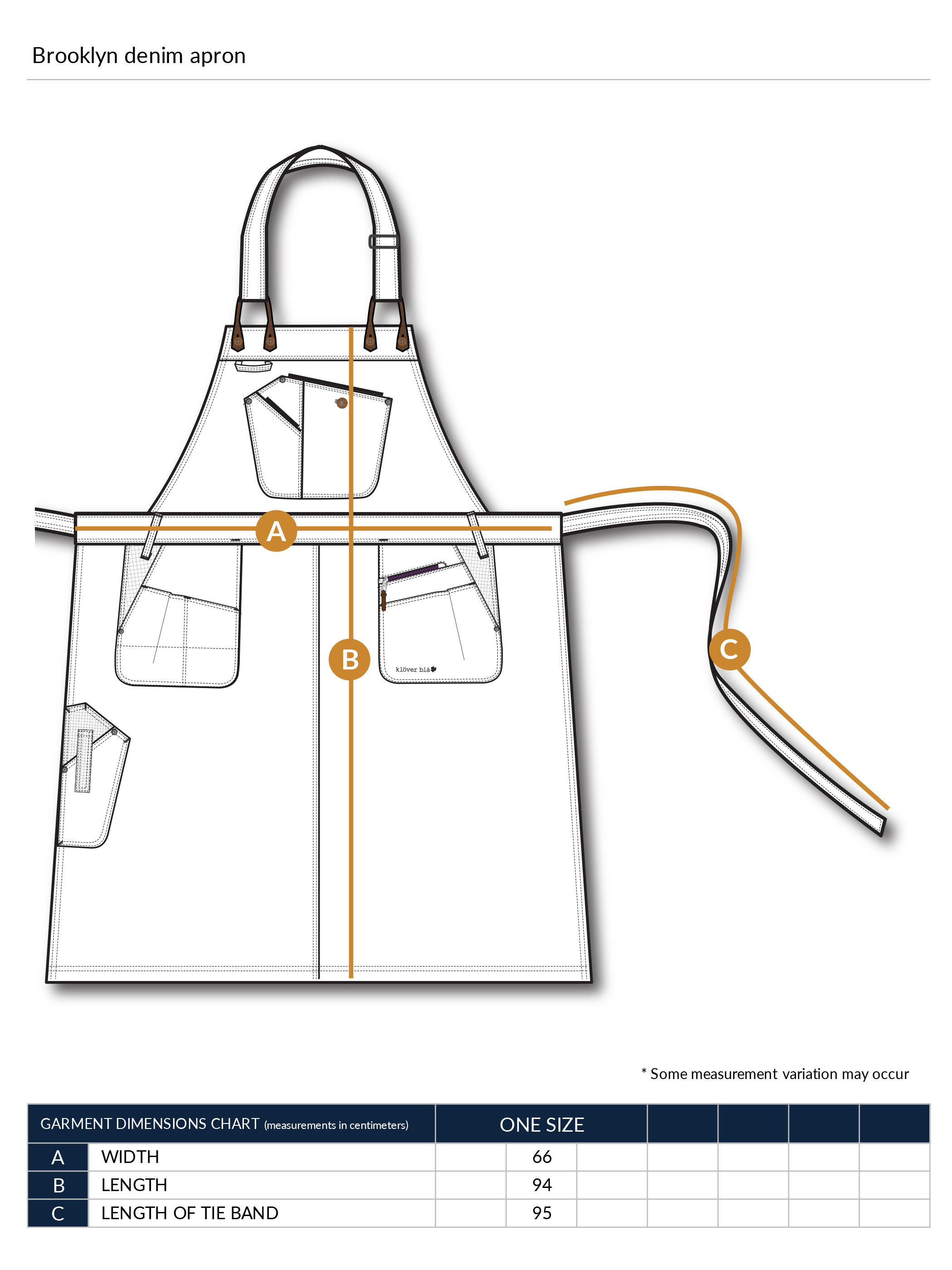 Brooklyn Denim Apron - work apron - Flora Manufaktur ENG