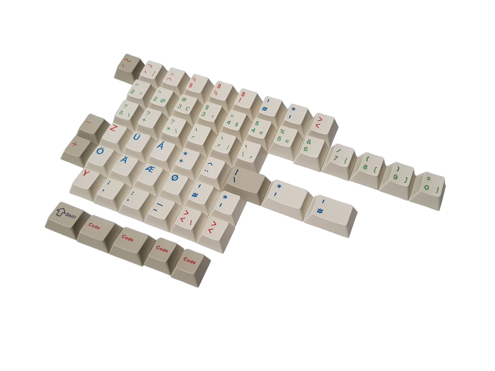 XMI Handarbeige Keycap set + NorDeUk kit - KBnordic