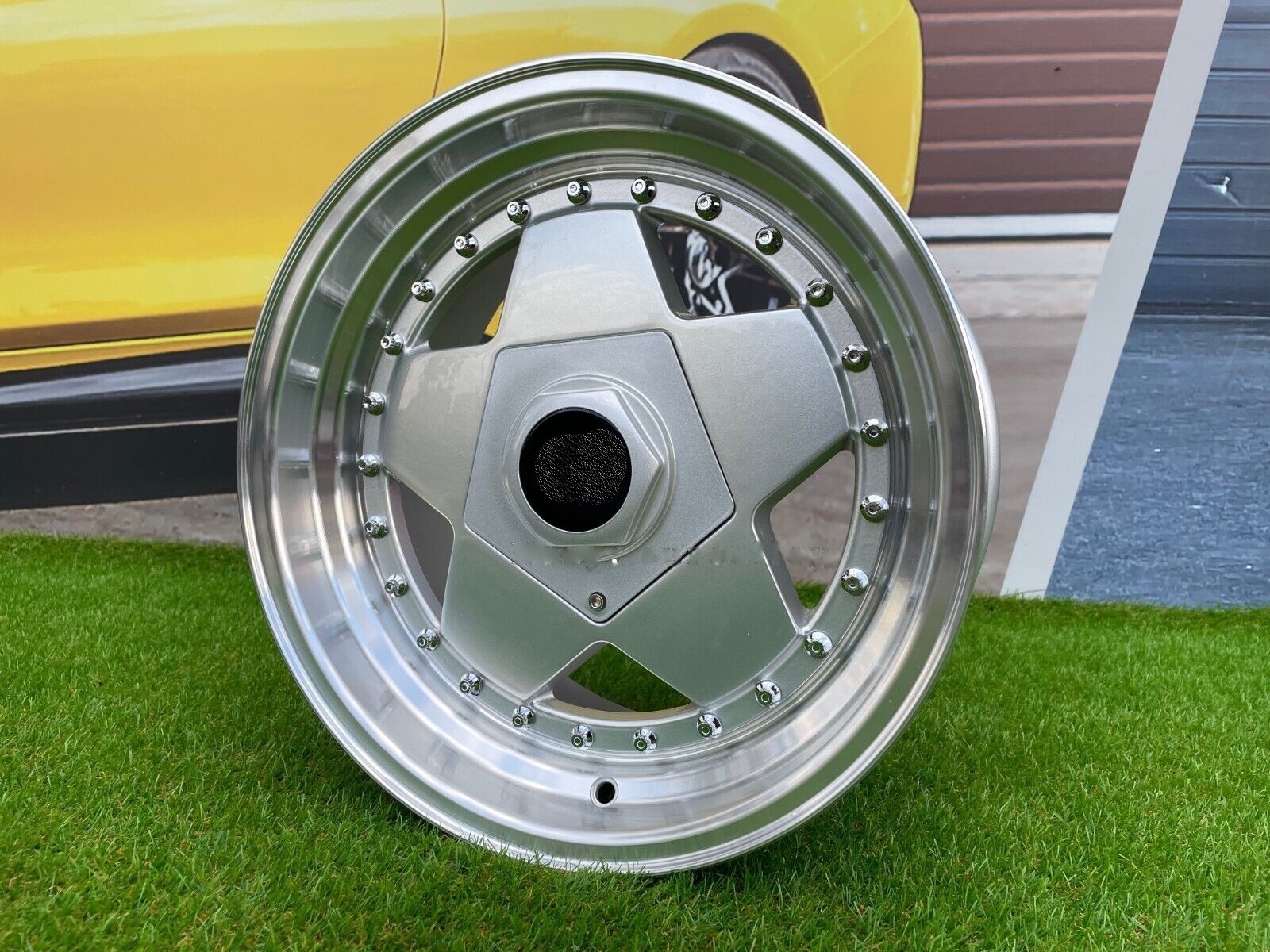 15" F40 style Silver/pol 4x100 4x108 - -WHEELFIT-