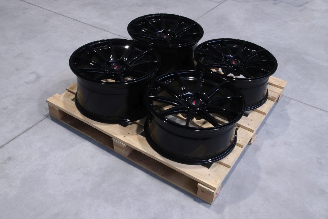 Set of JR11 20x8,5 ET20 + 20x10 ET30 5x112 Gloss Black - -WHEELFIT-