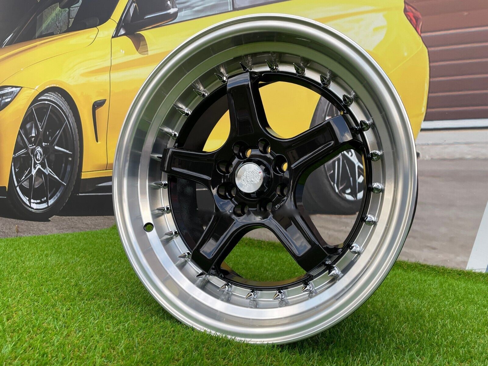 17" HC Spike Black/pol 4x100 4x108 - -WHEELFIT-