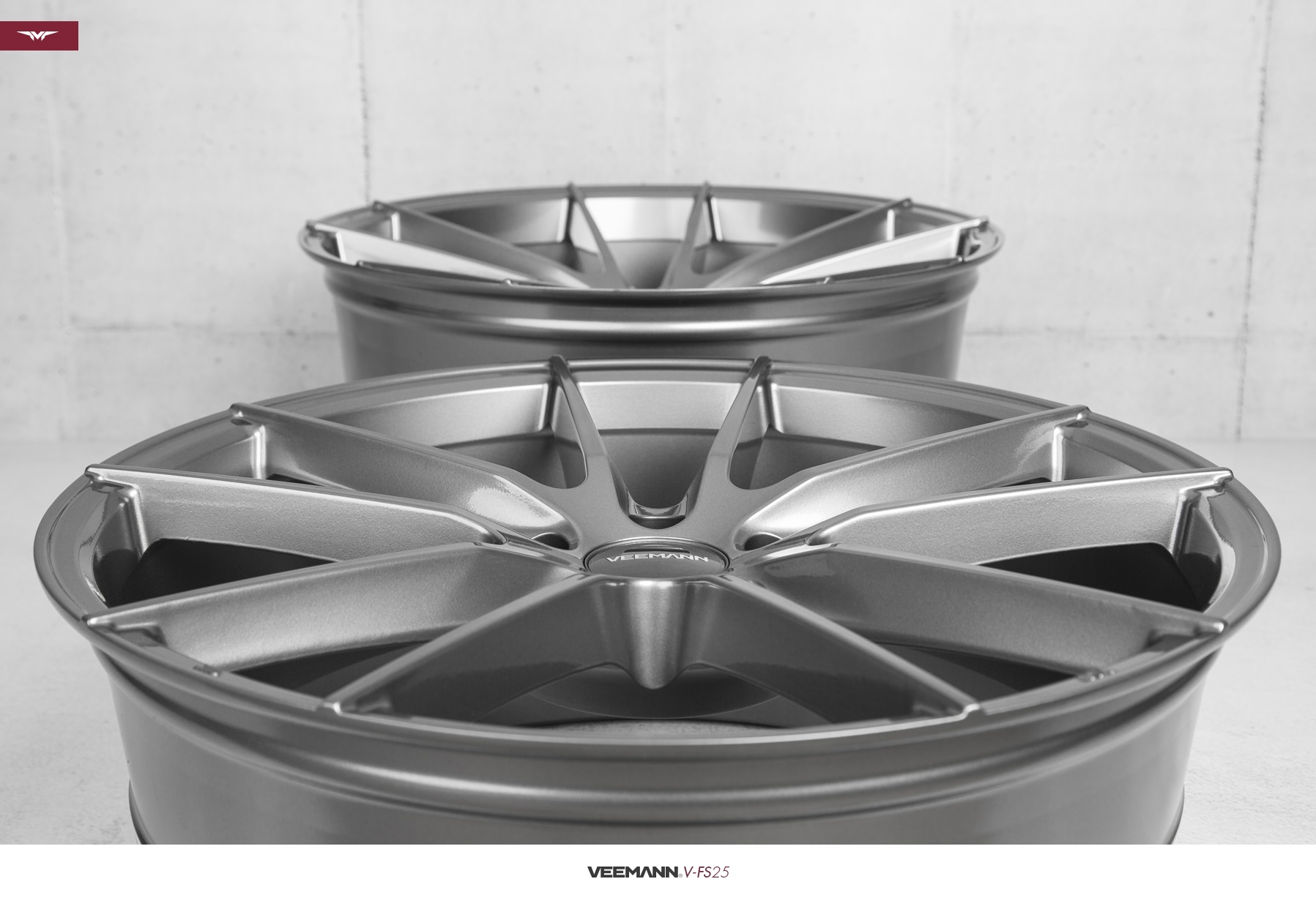 20" Veemann V-FS25 Gloss Graphite 5/112 - -WHEELFIT-