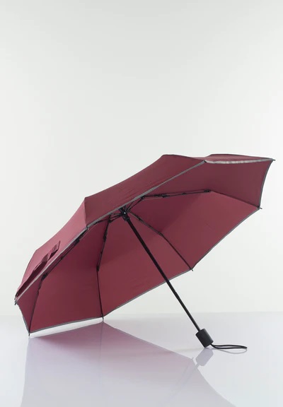 Reflector umbrella | Burgundy with reflective edges - ReflectorStore